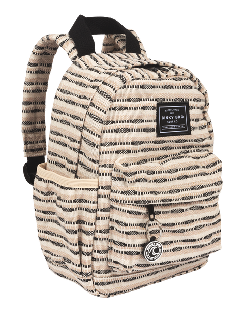 Backpack (Black Striped Canvas) – Binkybro