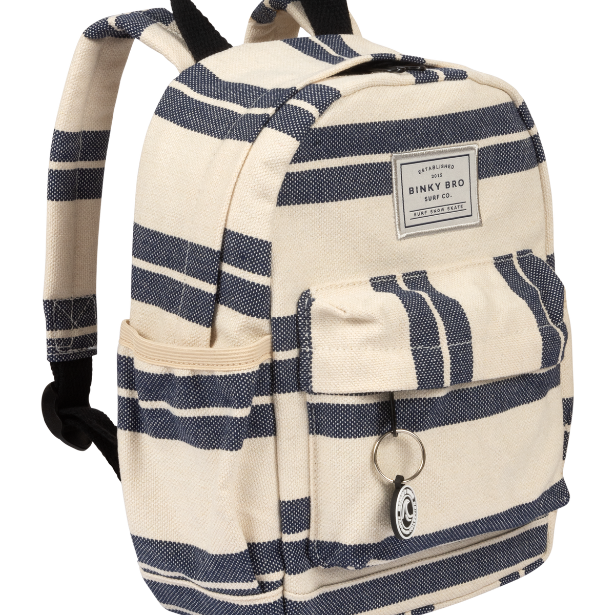 Toddler Backpack | Navy Striped Canvas | 18 Months - 5 Years | BinkyBro ...