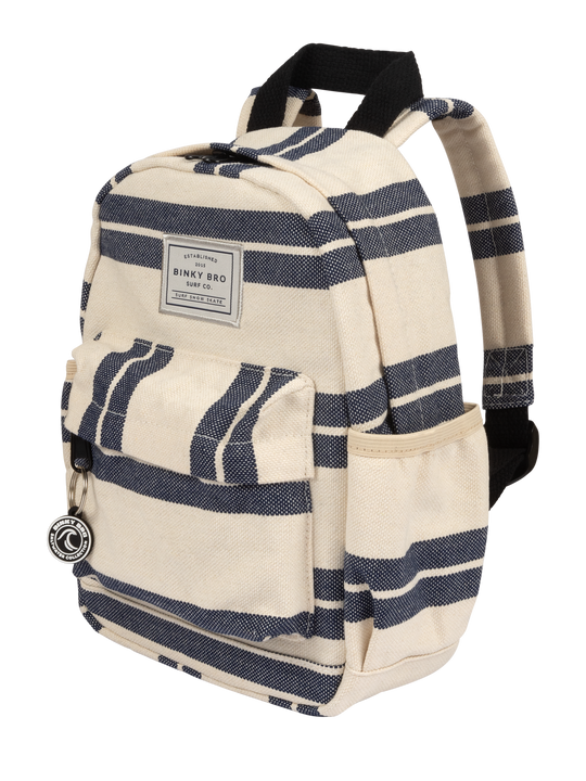 Backpack (Navy Striped Canvas) – Binkybro